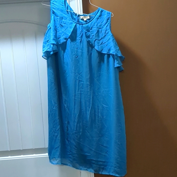 jorge perez | Dresses | Womens Plus Size 2x Dress Chiffon Aqua Cut Out ...